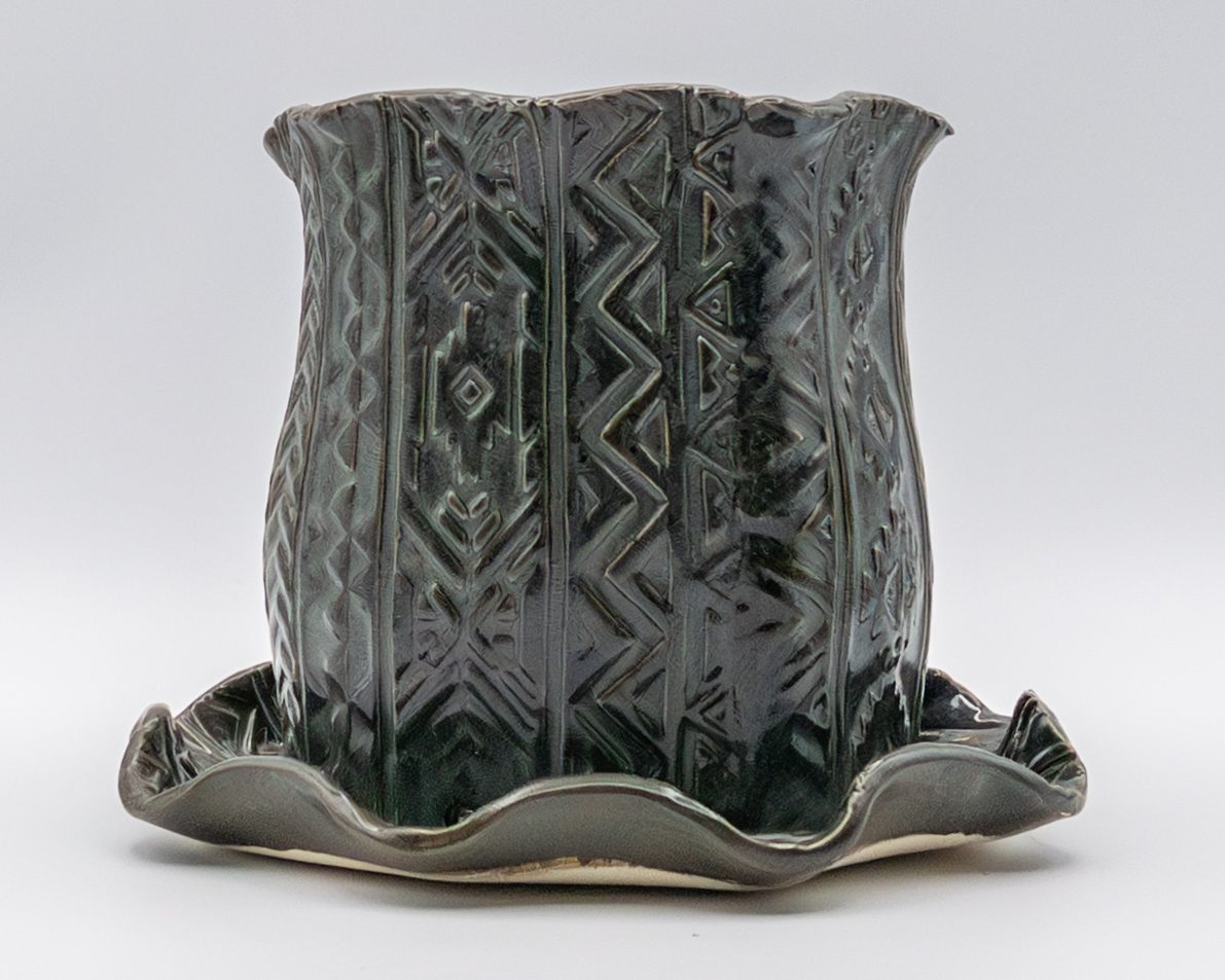 Embossed Planter - Chester River Pottery